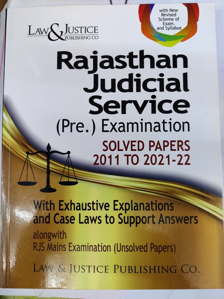 RAJASTHAN JUDICIAL SERVICE (PRE) EXAMINATION-SOLVED PAPERS 2011 TO 2021 ...
